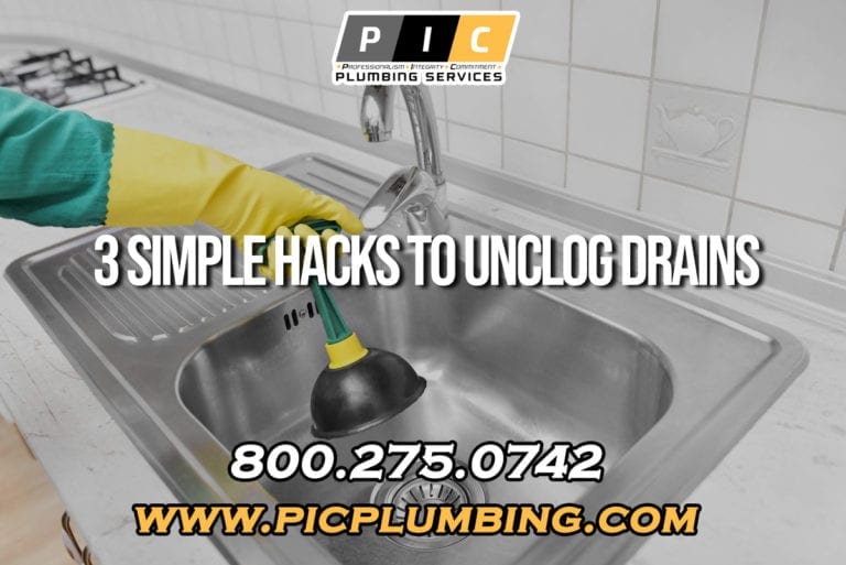 3 Simple Hacks to Unclog Drains | PIC Plumbing Services | San Diego ...